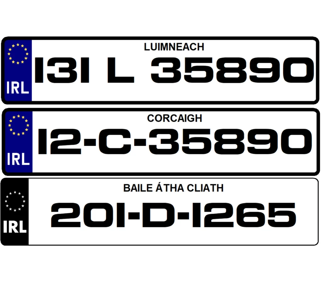 2D Metro Style Number Plates x2 Set - Apexplates
